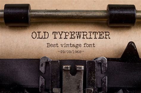 Old Typewriter Font Freedafonts