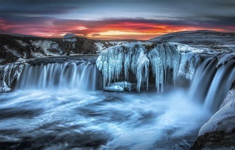 Wallpaper Nature Iceland Godafoss For Mobile And Desktop Section