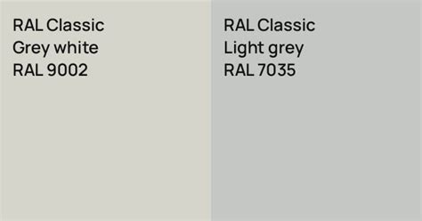 Ral Classic Grey White Vs Ral Classic Light Grey Comparison