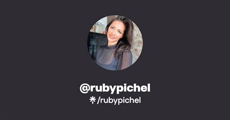 Rubypichel Instagram Facebook Linktree