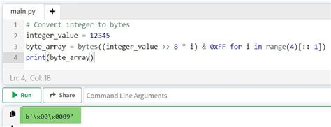 Convert Int To Bytes In Python