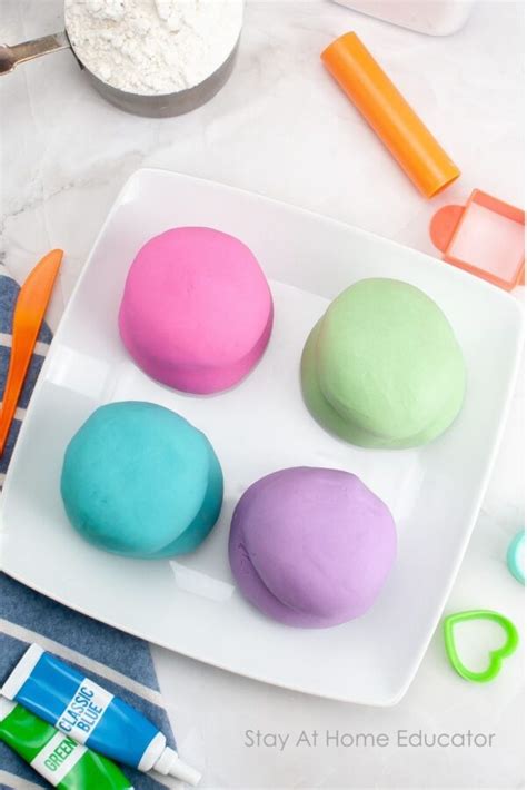 Easy Playdough Recipe Thats No Cook Stay At Home Educator
