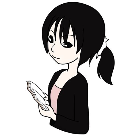 本を読む女性 ラブフリーイラスト
