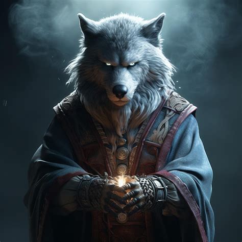 Premium Photo Hairy Wolf Growling In The Moonlight Over A Full Shining On A Dark Scary Mystery