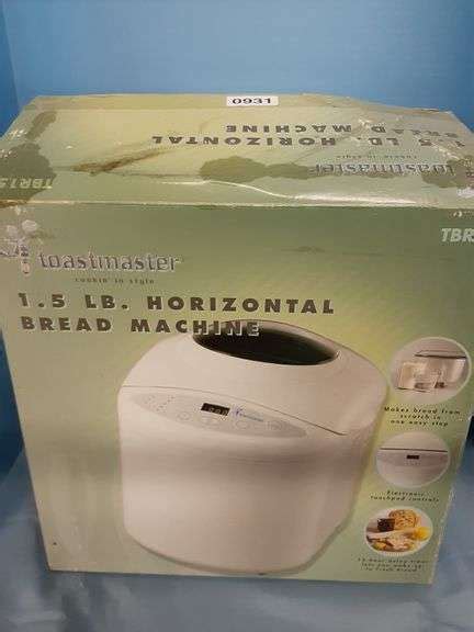 Toastmaster 1 5 Lb Horizontal Bread Machine Delaware Auction Center