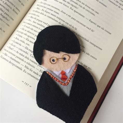 Marcador De Página Harry Potter Bonecando Ateliê Elo7