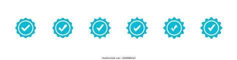Profile Verification Check Marks Icons Profile Stock Vector Royalty Free 2030080610 Shutterstock