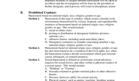 Sexual Harassment Letter Template Harassment Policy Template 2 Free
