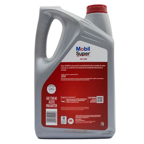 Garrafa De Aceite Mobil Súper 7500 Multigrado Mineral 15w 40