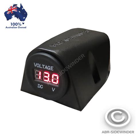 Dual Battery Management Voltmeter Volt Meter 12v 24v Led 4wd Housing B