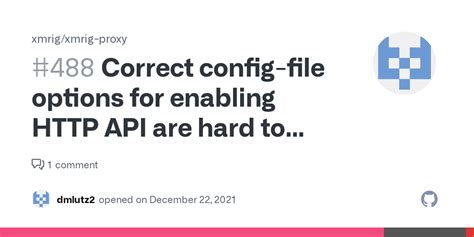 Correct Config File Options For Enabling Api Are Hard To Find · Issue 488 · Xmrig Xmrig