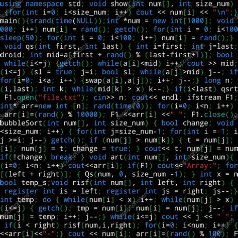 A program a kódot a fekete háttér zökkenőmentes minta Stock Vektor CosmoSquirrel 115997280