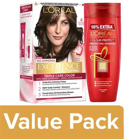 Buy Loreal Paris Excellence Creme Haircolor72ml100g4 Natural Brown