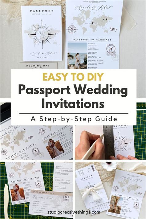Easy To Diy Passport Wedding Invitations A Step By Step Guide