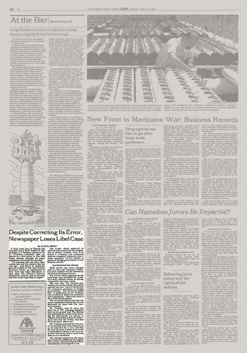 Despite Correcting Its Error Newspaper Loses Libel Case The New York