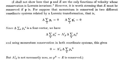Special Relativity Proof That If The 3 Momentum Is Conserved Then So