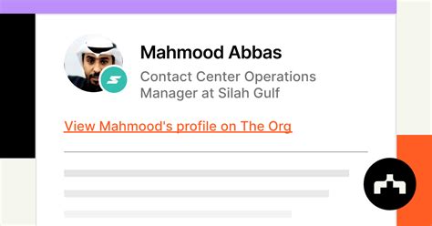 Mahmood Abbas Contact Center Operations Manager At Silah Gulf The Org