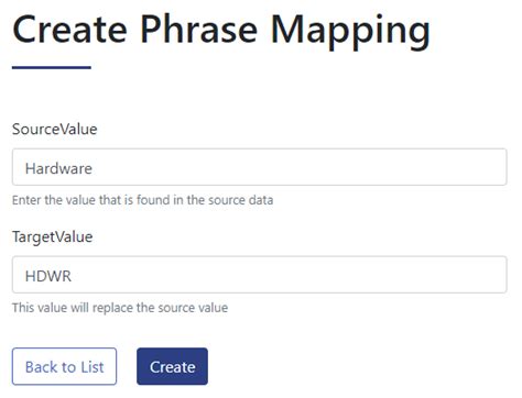 Phrase Mapping Saberis