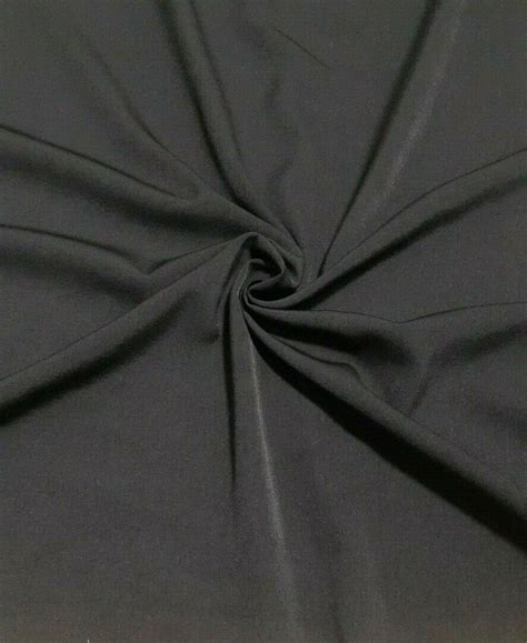 Black Polyester Dressmaking Fabric Sold By The Metre Etsy Norway