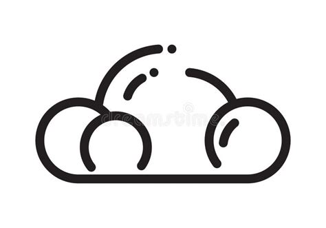 Cloud Computing Technology Icon Isolated With White Background Vector