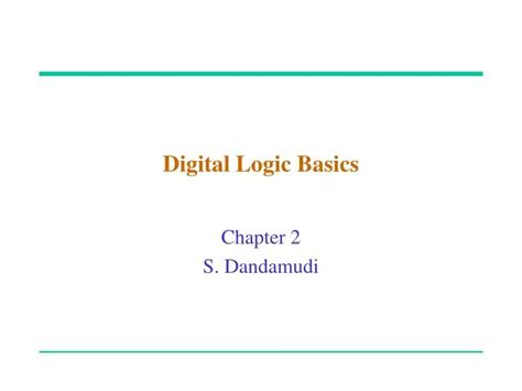 PPT Digital Logic Basics PowerPoint Presentation Free Download ID