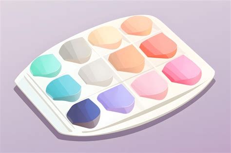 Premium Photo Colorful Creations Vibrant Paint Palette Inspiration
