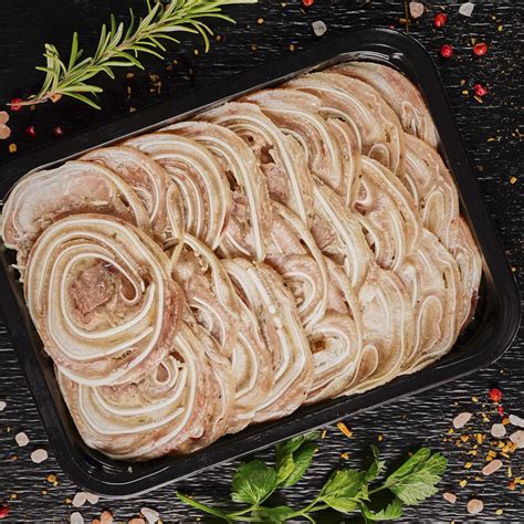 Vārītu Cūku Ausu Rulete Marmora 200gr Produkts Hartviklv