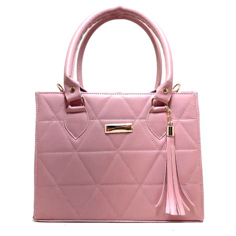 Bolsa Elegante Feminina Detalhes Em Metal Transversal E De Mao