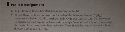 solved pre lab assignment 1 1 pt bring in at least two