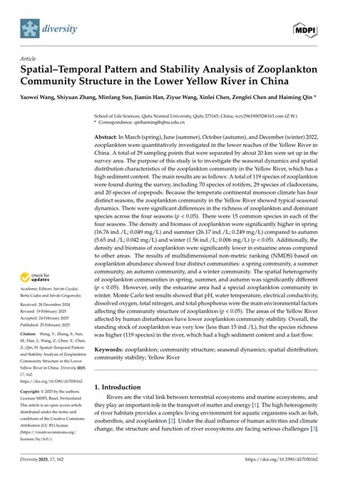 Pdf Spatialtemporal Pattern And Stability Analysis Of Zooplankton