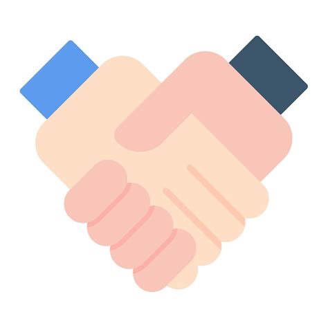 Premium Vector Handshake Flat Illustration