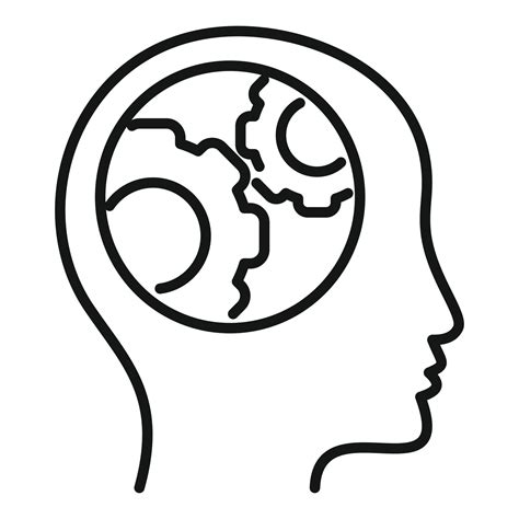 Thinking Idea Icon Outline Vector Creative Business 15205047 Vector