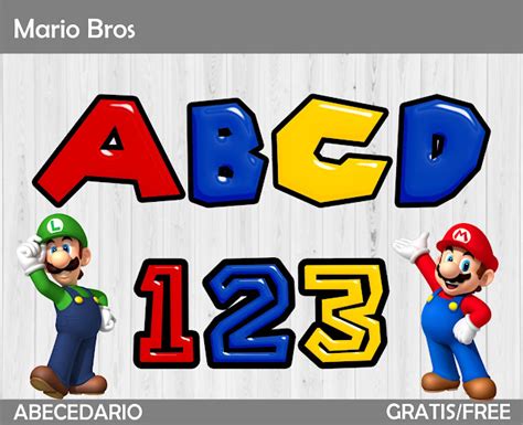 Abecedario Mario Bros Letras De Mario Bros Mario Bros Dulceros De