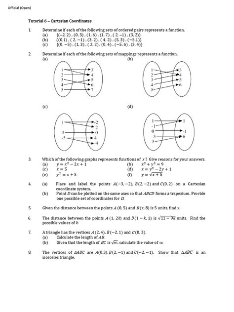6 Cartesian Coordinates Pdf Cartesian Coordinate System Triangle