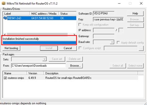Mikrotik Netinstall Recuperación de RouterOS Paso a Paso