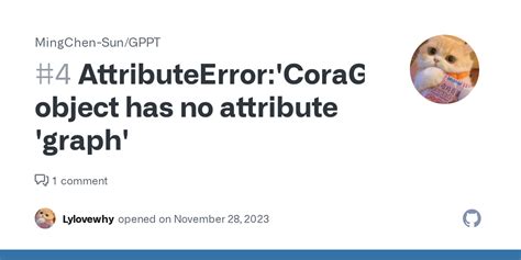 Attributeerrorcoragraphdataset Object Has No Attribute Graph
