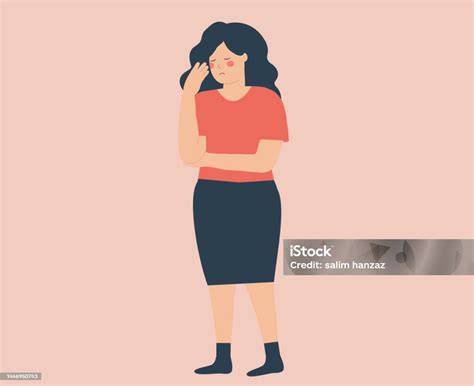 여자는 우울증 불안 및 스트레스를 느낍니다 감정적 인 과부하를 가진 혼란스러운 소녀는 소진을 경험합니다 정신 건강 장애의 개념