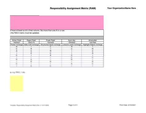 Solution Cis 120 The Raci Matrix Worksheet Studypool