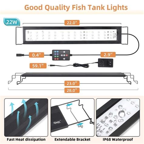 Hygger Aquarium Extendable Led Light Hygger