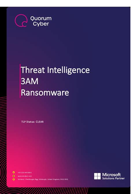 3am Ransomware Report Quorum Cyber