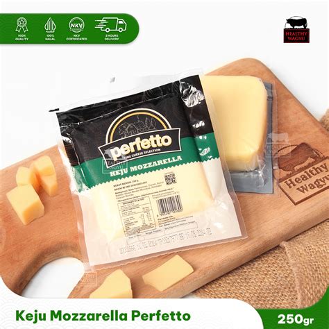 Keju Mozarella Perfetto Cheese Original 250gr Healthy Wagyu Healthy Wagyu