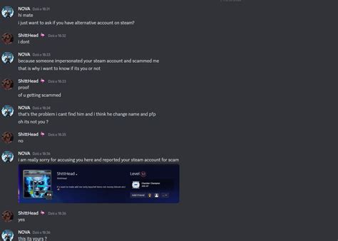 Steam Scam I Think Some Guy Texted Me That He Reported Me Falsely