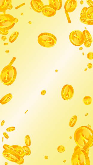 중국 위안화 동전이 하락하고 있습니다 재미있는 흩어진 Cny 동전 중국 돈 완벽한 잭팟 부 또는 성공 개념 벡터 일러스트레이션