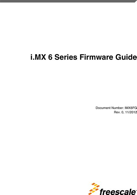 I Mx 6 Series Firmware Guide I Mx6