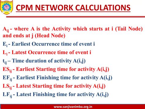 49 Cpm Network Calculations Ppt
