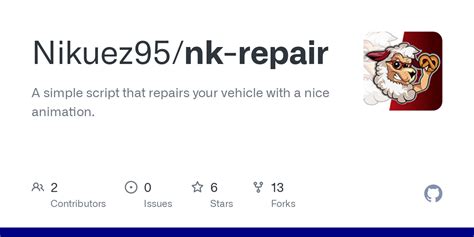 Github Nikuez Nk Repair A Simple Script That Repairs Your Vehicle