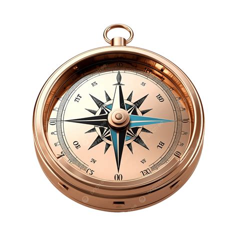 One Compass 3d Illustration Compass Exploration Arrow Png