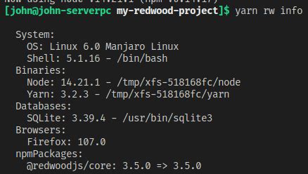 Bug Cant Make Redwoodjs Project When Using Node Works Correctly Node Issue