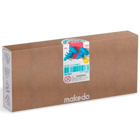 makedo SCRU COMBO 160 tornillos para sistema creativo de construcción