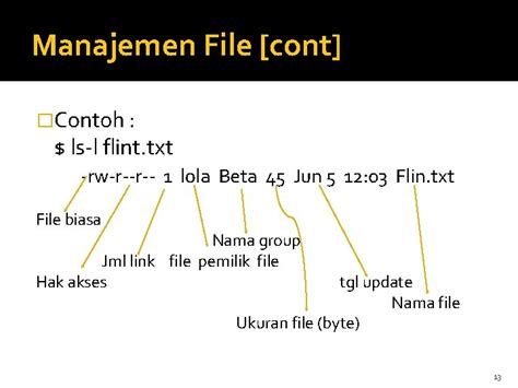 sistem operasi unix sistem file dan direktori 1